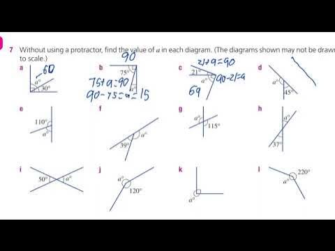 2C Year 7 Geometry - Angles around a point - YouTube