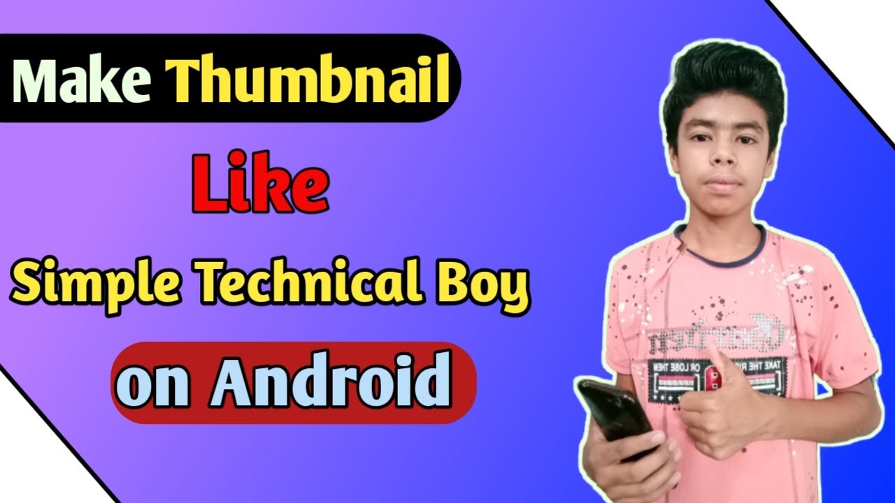 How to make Professional thumbnail | Made thumbnail like Simple ...