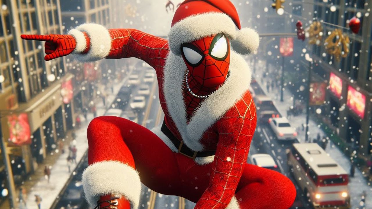 WALLPAPER ULTRA 4K SPIDER MAN CHRISTMAS - YouTube