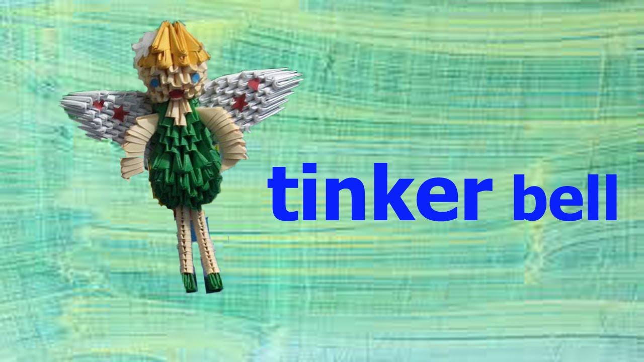 origami 3d tinker bell 😄 - YouTube