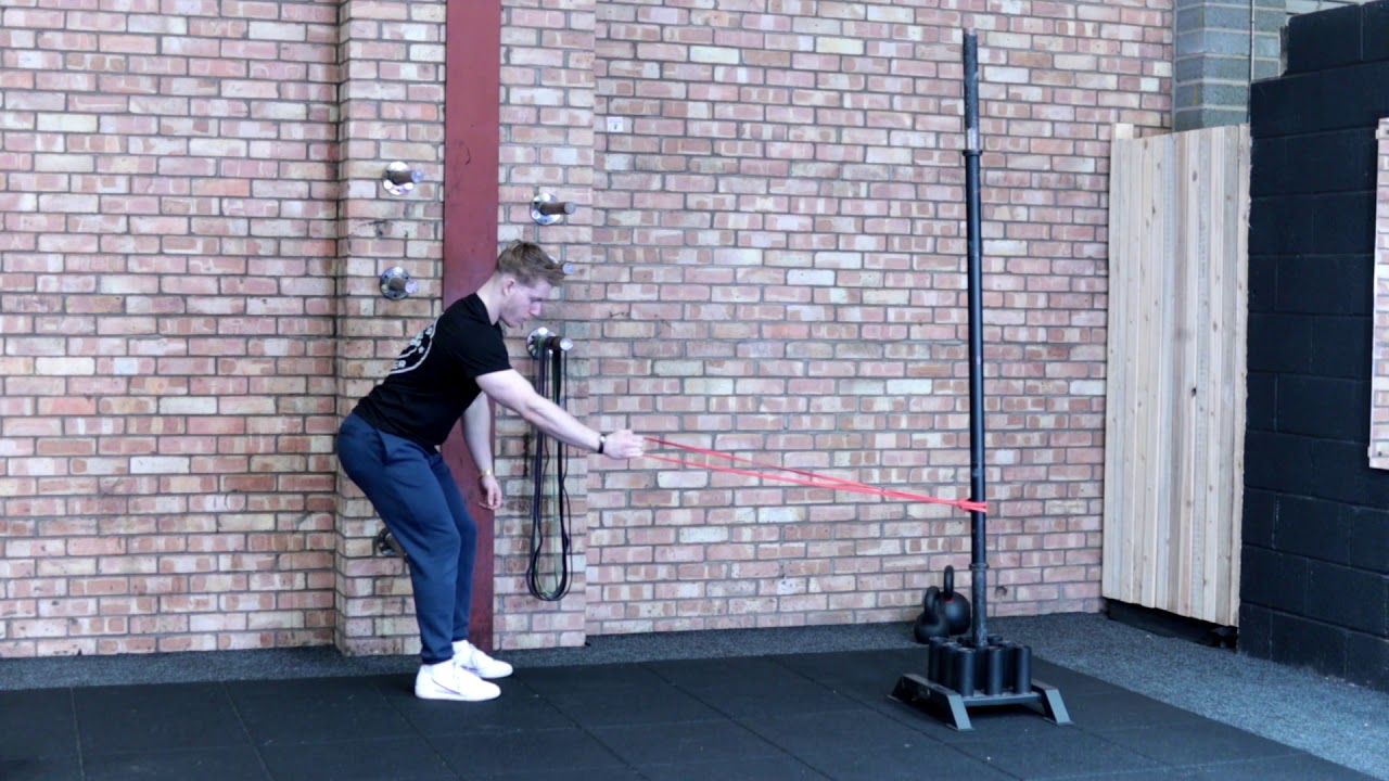 Single Arm Banded Row - YouTube