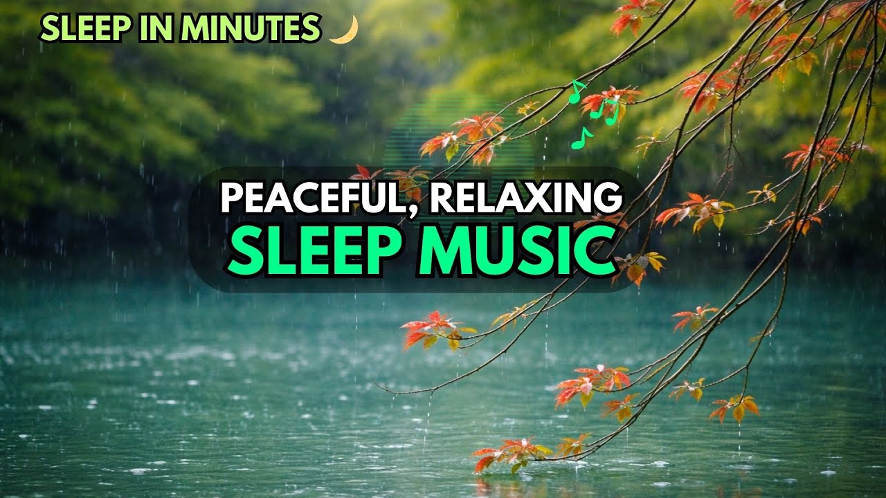 Fall Asleep Quickly | Slow Calming Piano with Rain Sound | Relax and ...