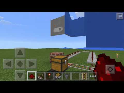 Minecraft PE redstone tutorials | automatic minecart transport system ...