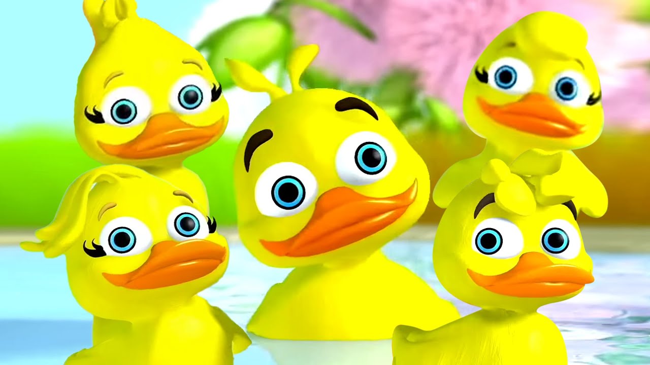 Five Little Ducks, Numbers Song and Cartoon Videos for Kids - YouTube