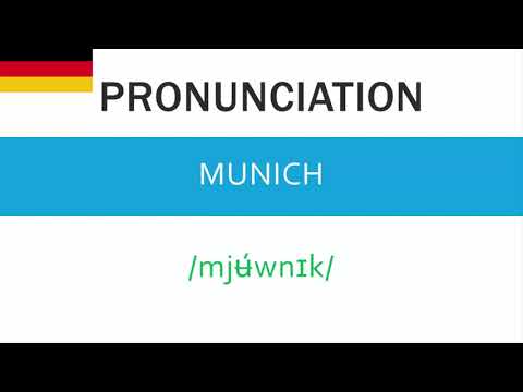 How to pronounce Munich - Speak Right - YouTube