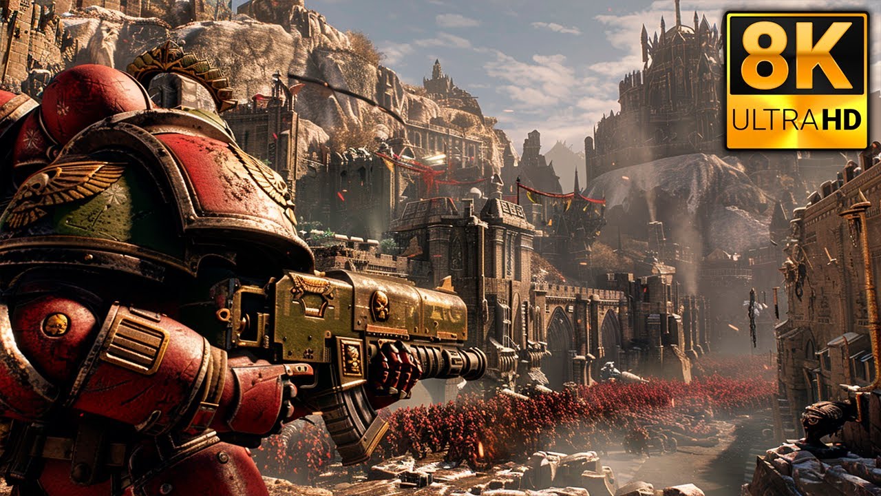 ORCS ATTACK | LOOKS ABSOLUTELY AMAZING | ULTRA Graphics Gameplay | Warhammer 40K Space Marine ...