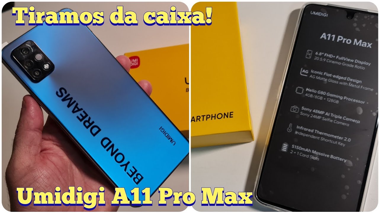 A11 PRO MAX da UMIDIGI - Ótima tela e visual premium! Um lindo ...