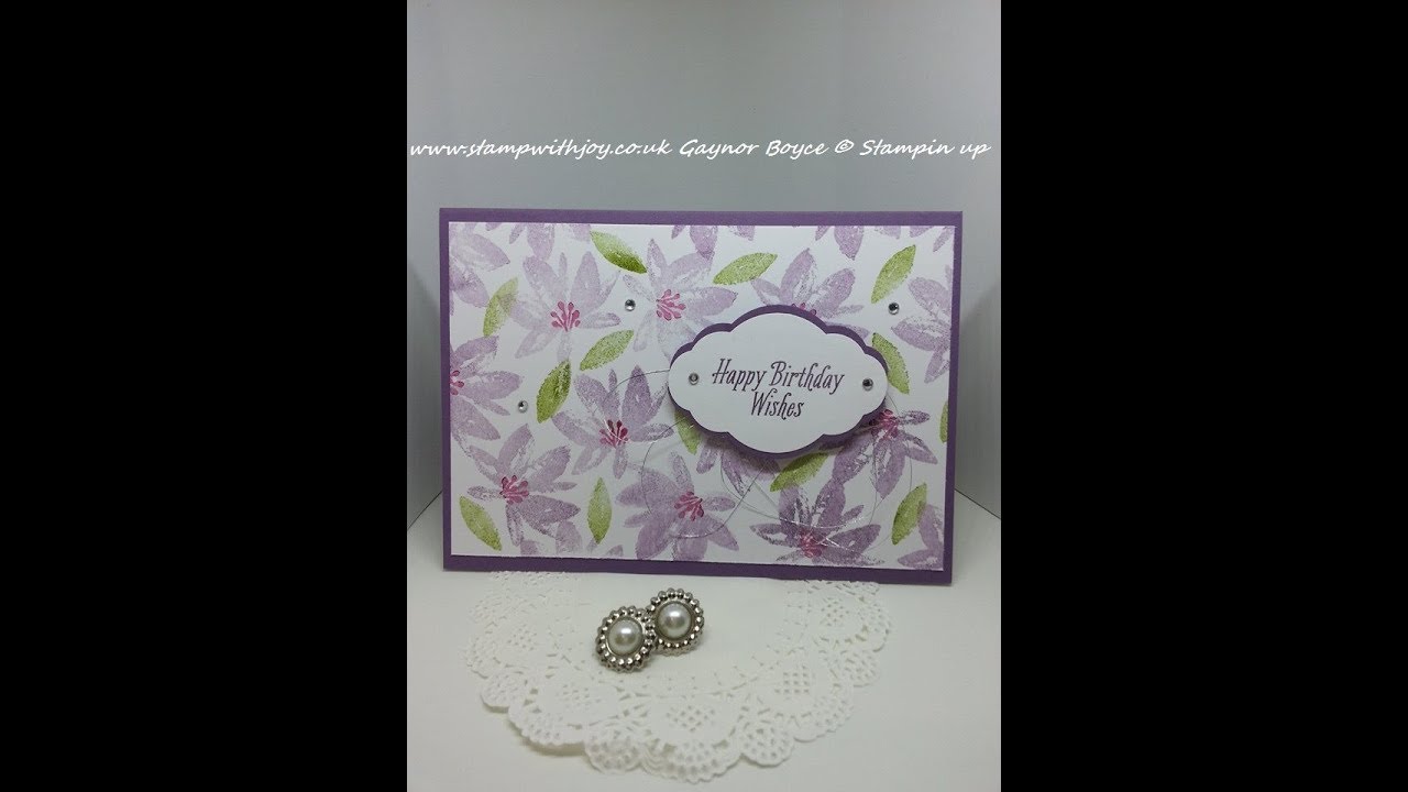 Avant garden cards 3 way stampin up - YouTube