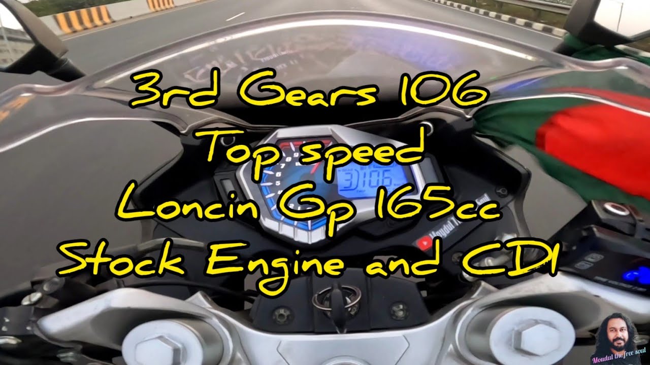 Fastest Loncin Gp 165cc | stock Engine and CDI - YouTube