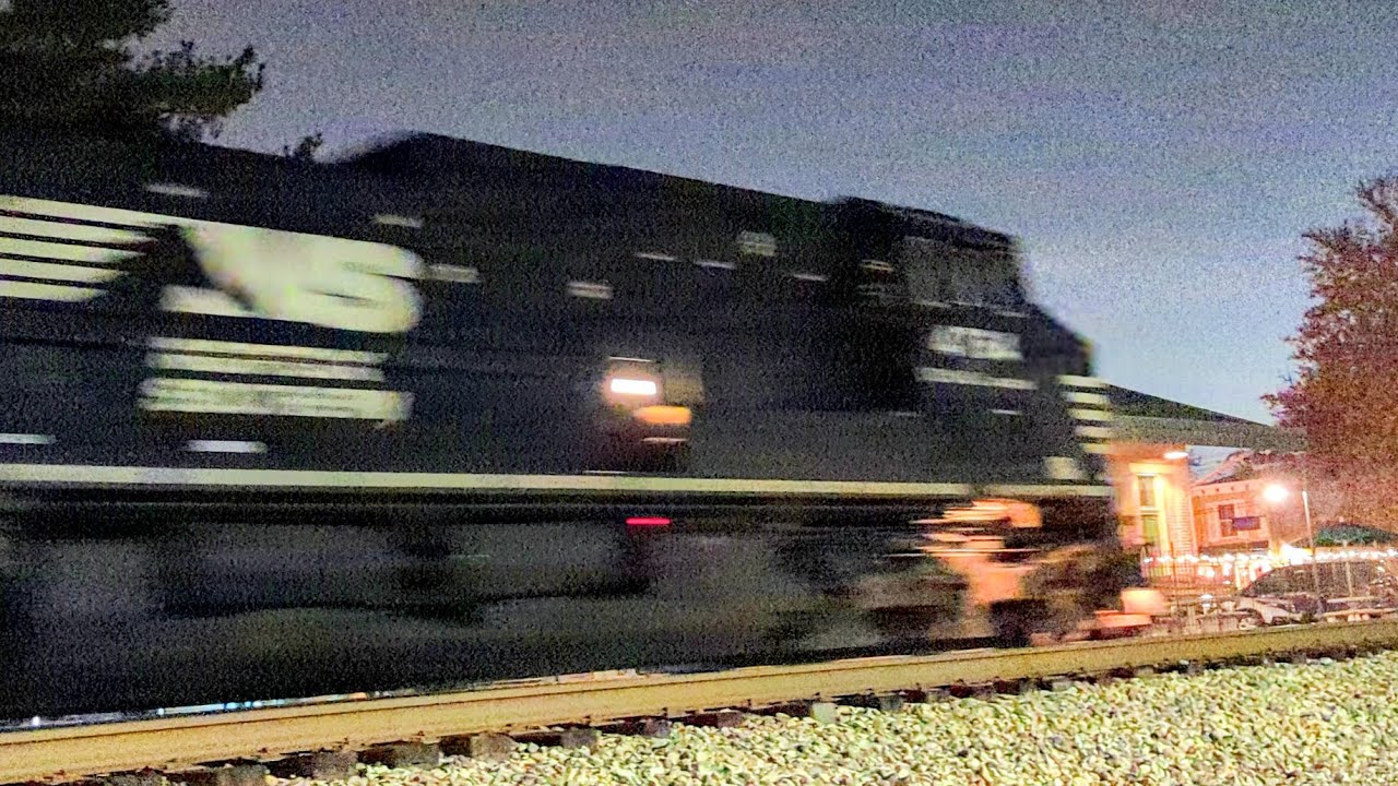 Northbound NS covered hoppers on track one - YouTube