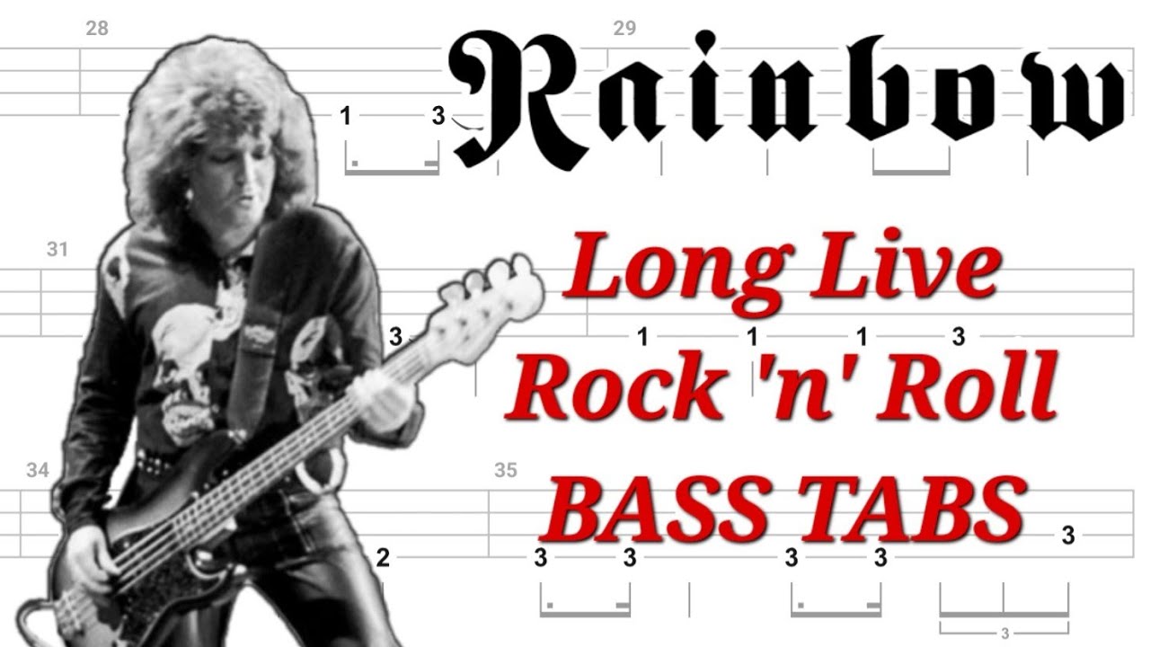 Rainbow - Long Live Rock 'n' Roll BASS TABS | Cover | Tutorial | Lesson ...