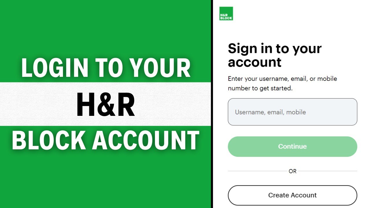 How To Login to Your H&R Block Account | H&R Block Online Sign In (Full ...