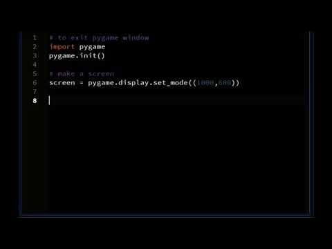 How to exit a pygame window - YouTube