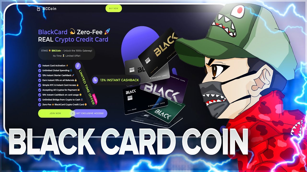 BlackCardCoin | BlackCard 💫 Zero-Fee 🚀 REAL Crypto Credit Card | Instant Card Activation ⚡ - YouTube
