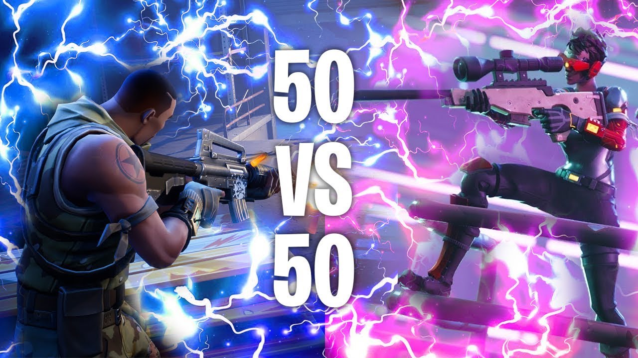 Fortnite 50 VS 50 V2 Gameplay "New 50 VS 50 Fortnite V2 Gamemode ...