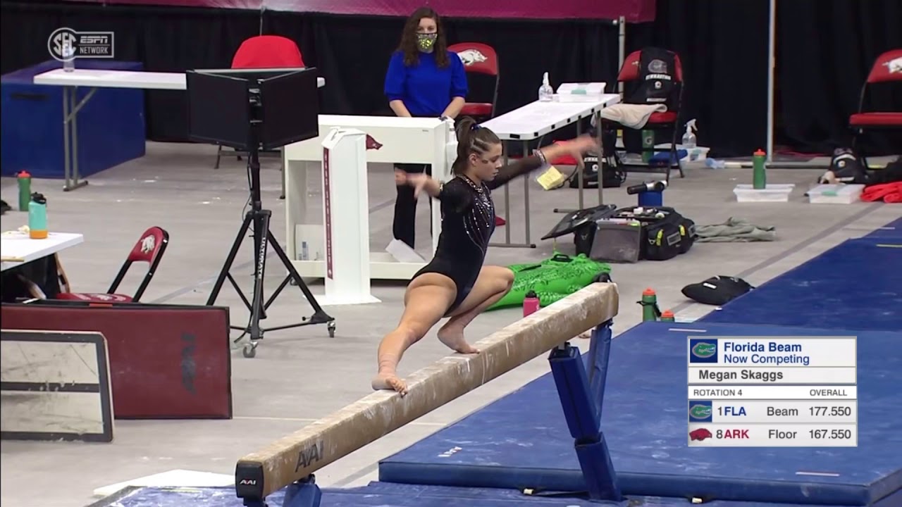Megan Skaggs Beam Florida @ Arkansas 2021 9.950 - YouTube