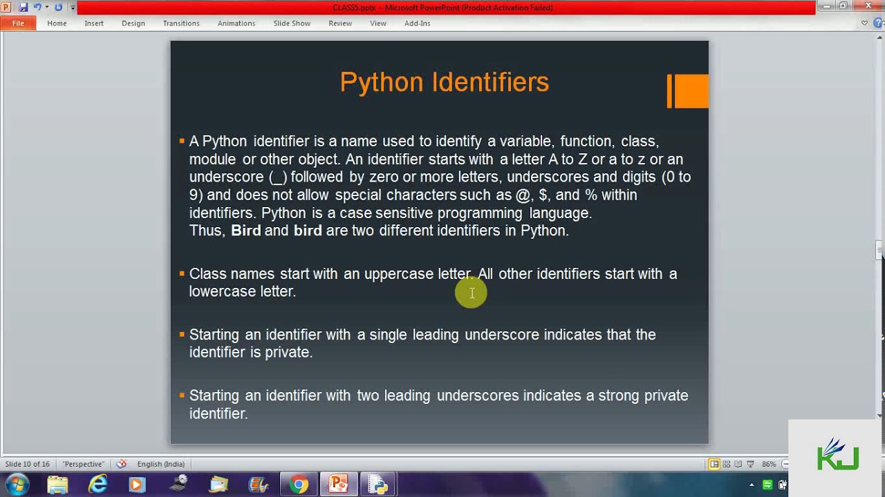 Part 3 Identifiers Variables Comments In Python 37 Run Your Program On Windows Linux 6264