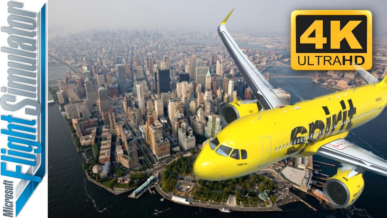 4K ULTRA GRAPHICS | Landing New York La Guardia | Microsoft Flight ...