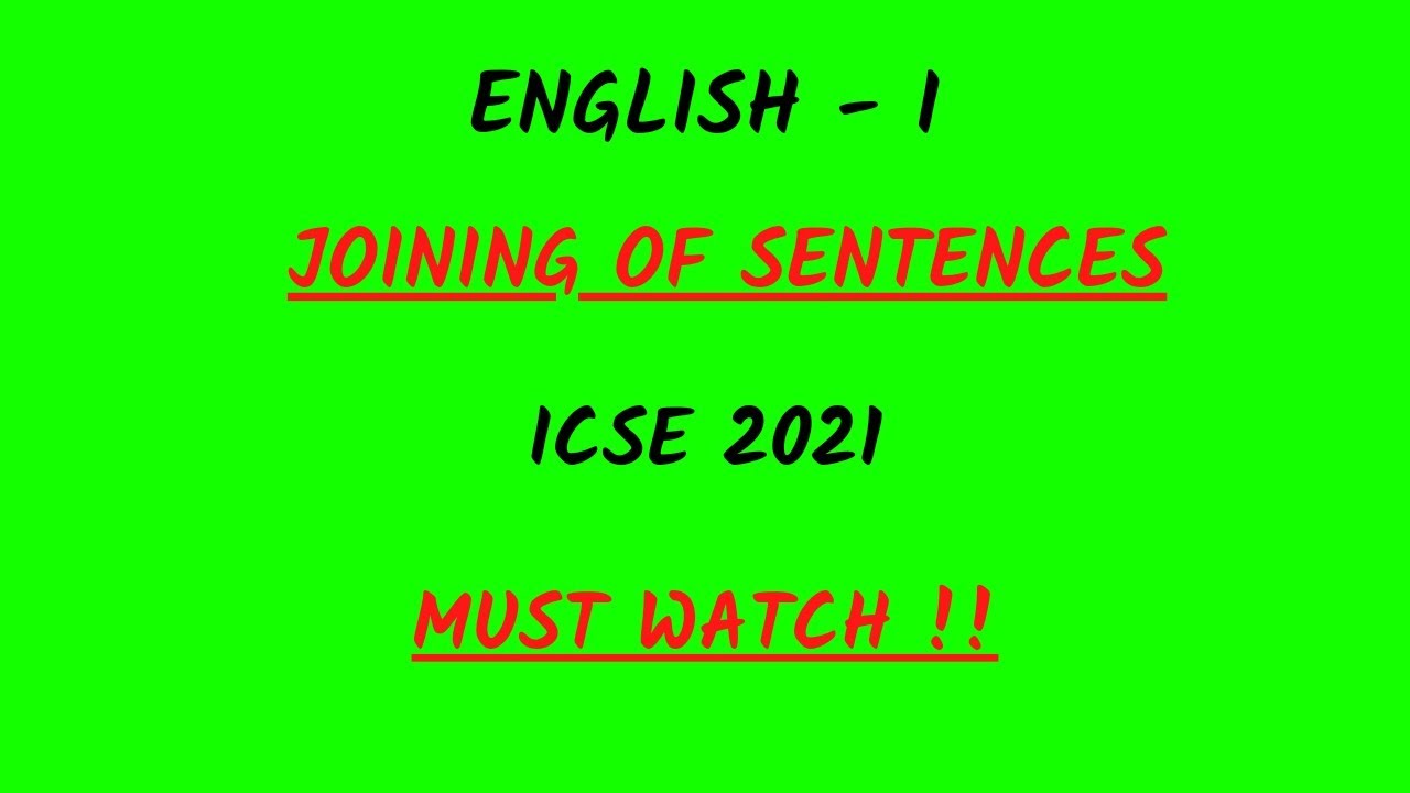 JOIN THE SENTENCES WITHOUT USING AND, BUT or SO || English Grammar ...