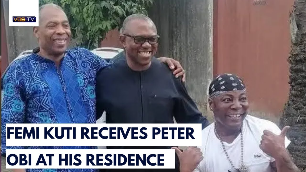 FEMI KUTI RECEIVES PETER OBI AT HIS RESIDENCE #peterobi #femikuti # ...