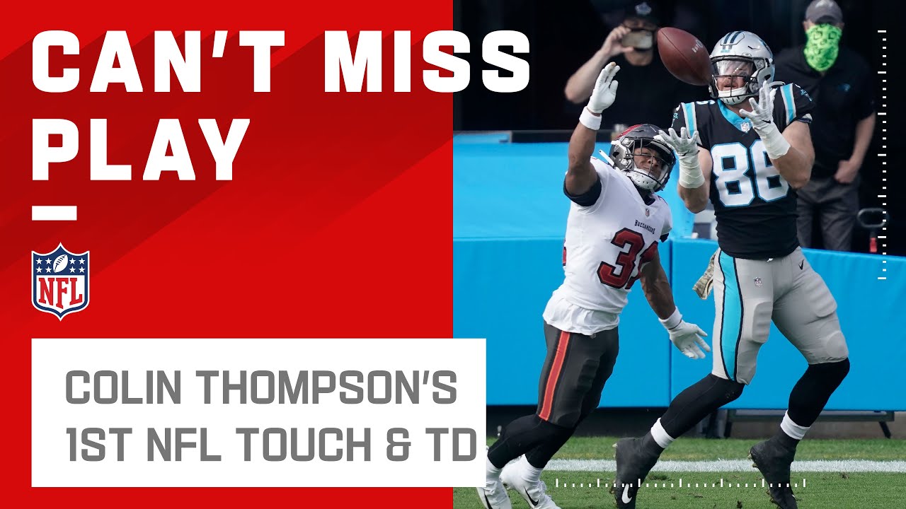 Forced Fumbled Sets Up Carolina TD on 1st NFL Touch for Colin Thompson ...