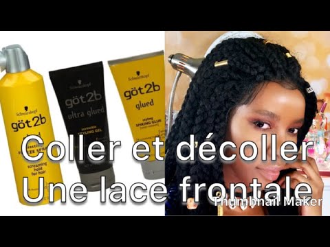 Coller et décoller une lace frontale/perruque. Part2 - YouTube