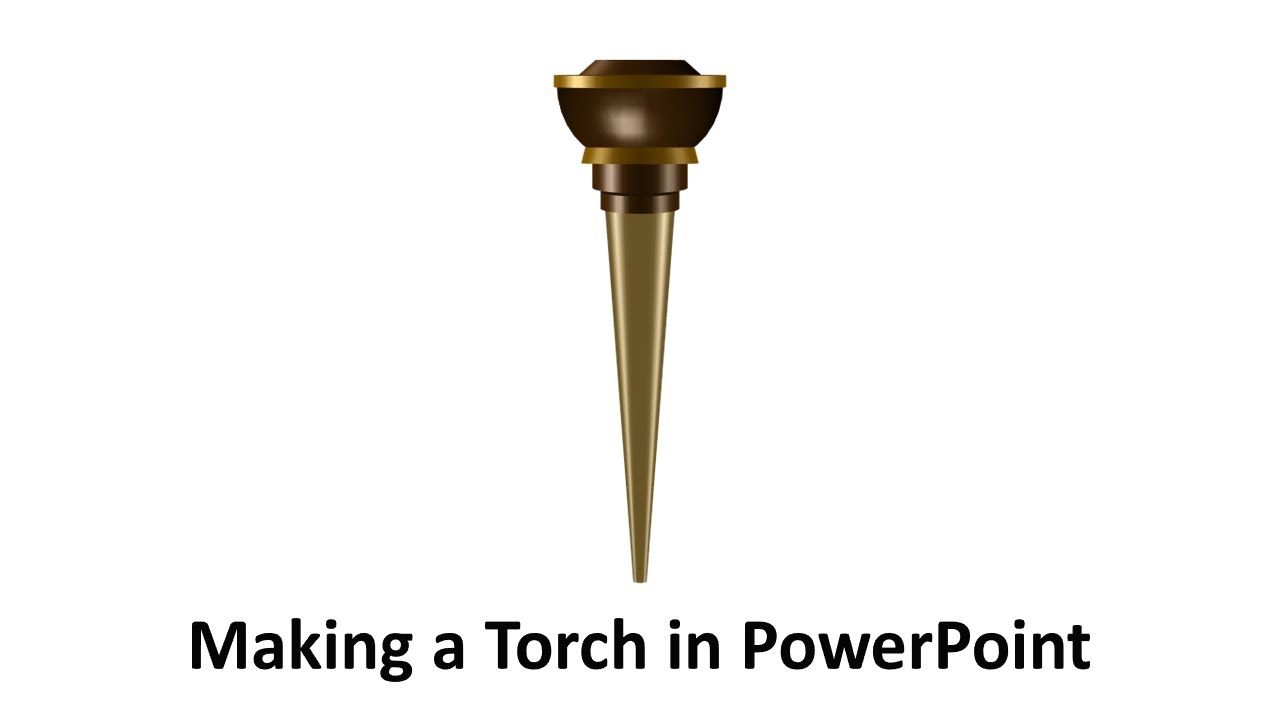 A Flaming Torch Infographic Template in PowerPoint (PART 1: The Torch ...
