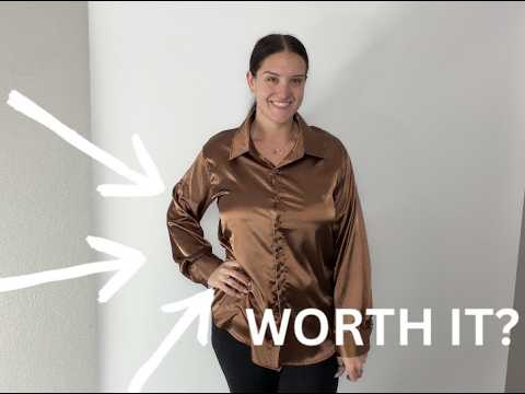 WATCH THIS - SHENHE Women's Satin Blouse Button Down Dress Shirt Long Sleeve Business