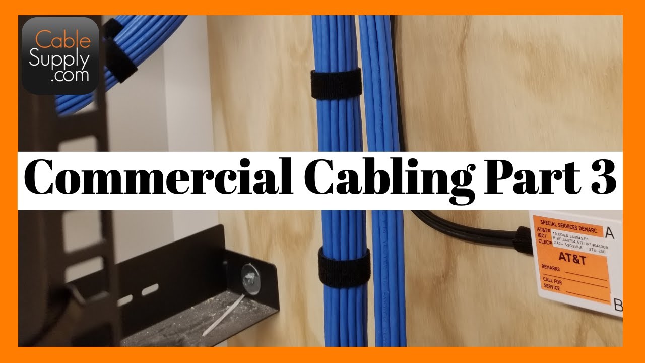 Commercial Computer Network Cabling Part 3 - YouTube