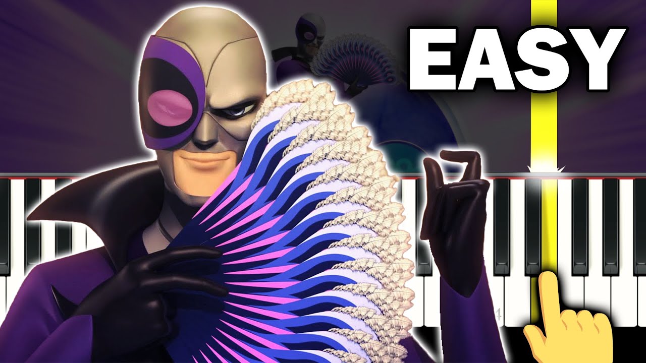 Miraculous - Shadow Moth Transformation - EASY Piano tutorial - YouTube