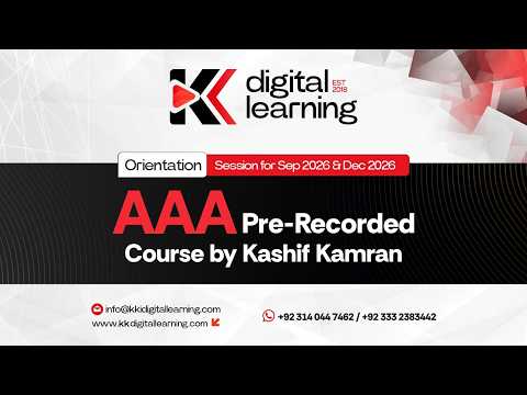 AAA Sep & Dec 26 orientation by Kashif Kamran