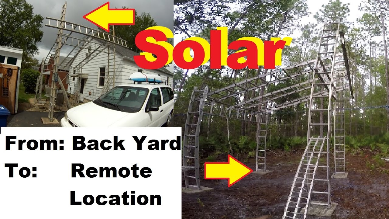 12 step EASY Solar Pavilion Frame Work - Lightweight Aluminum Ladder ...