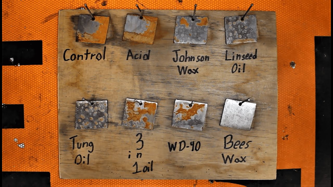 How to Prevent Rust? Linseed, Tung, 3In1 Oil, Johnsons and Bees Wax ...