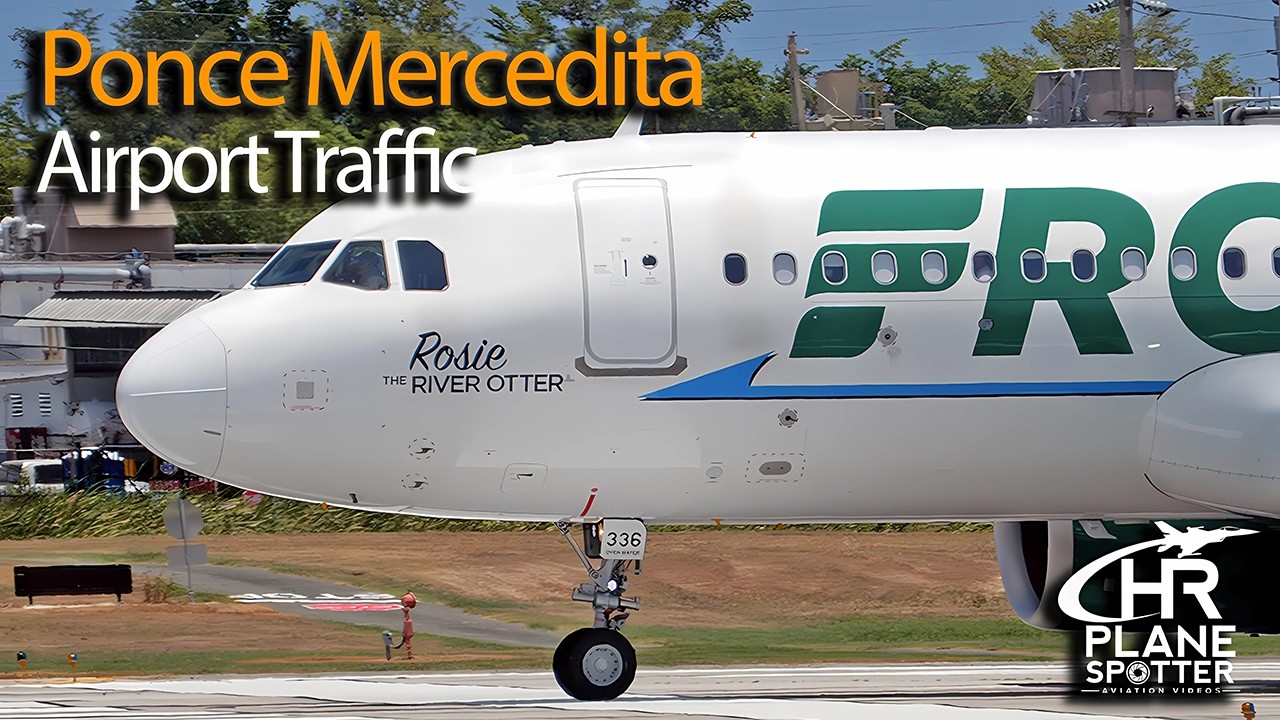 Spotting at Ponce, Puerto Rico - Midday Flight 2024 Frontier A320 ...