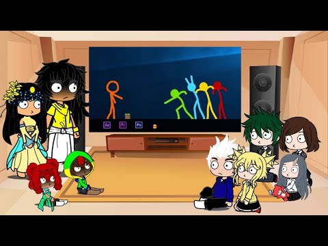 mha&brawl Stars animation vs minecraft ep.1 react to gacha - YouTube