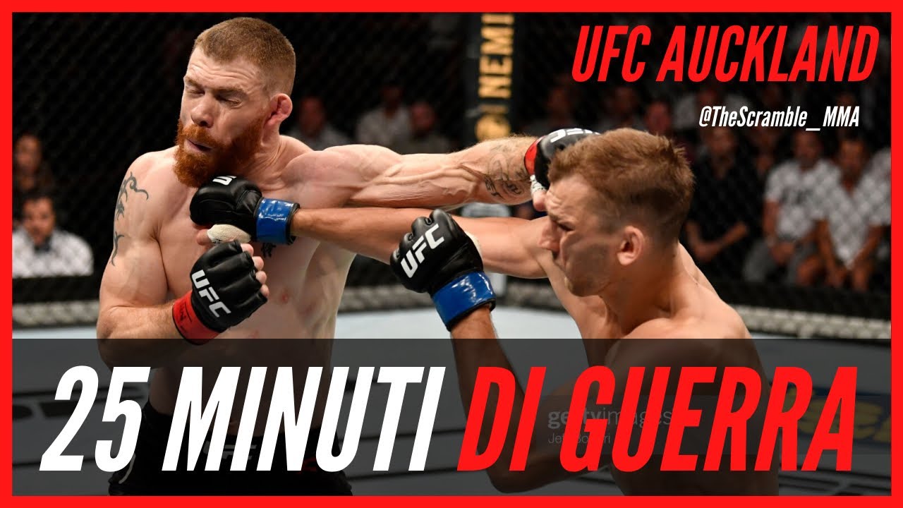 UFC AUCKLAND: 25 MINUTI DI GUERRA. - YouTube