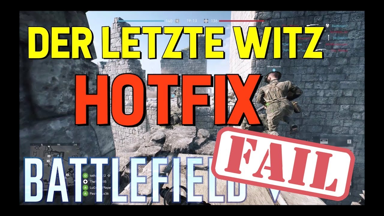 Bf5 TTK Hotfix leider ein fail Battlefield5 - YouTube