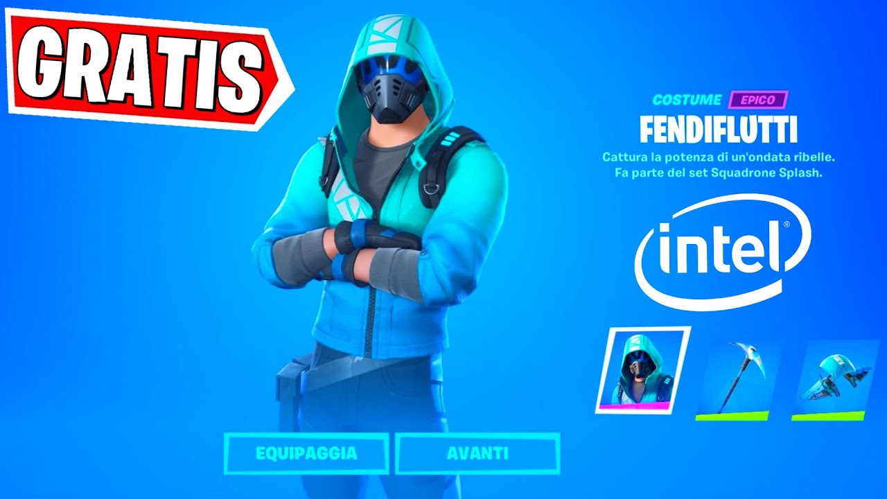 COME HO RISCATTATO LA SKIN INTEL GRATIS SU FORTNITE! - YouTube