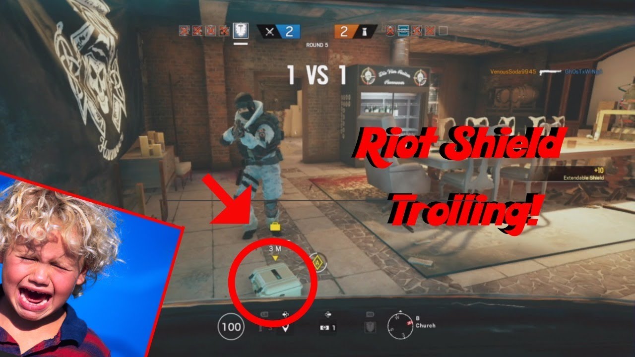 Rainbow Six Siege Funny Moments Trolling With Riot Shields! Shield Bomb ...