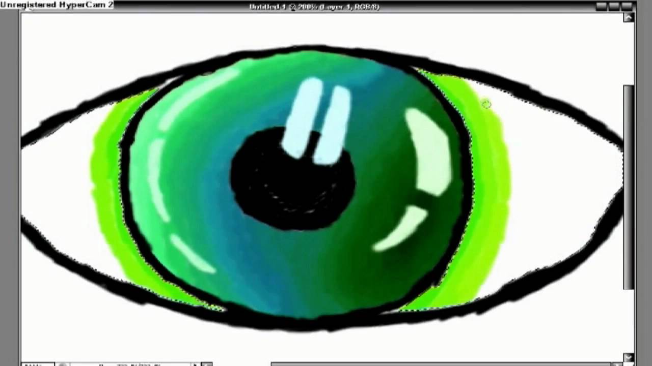 Speed Paint of Almost Realistic EYE - YouTube