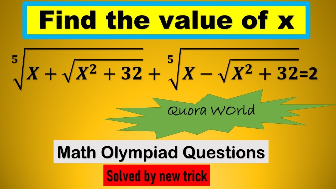 Math olympiad questions || viral math problems - YouTube