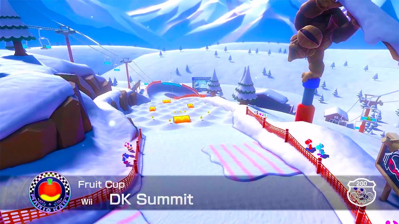 Mario Kart 8 Deluxe - DK Summit 200cc (NEW DLC) - YouTube