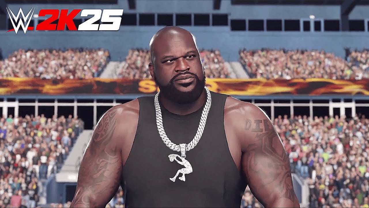 WWE 2K25 : Shaquille O'Neal Official Entrance | Dunk & Destruction Pack ...