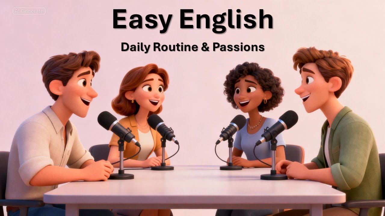 Daily Routine Podcast for Beginners (A1–A2+) | Shadowing & Listening ...