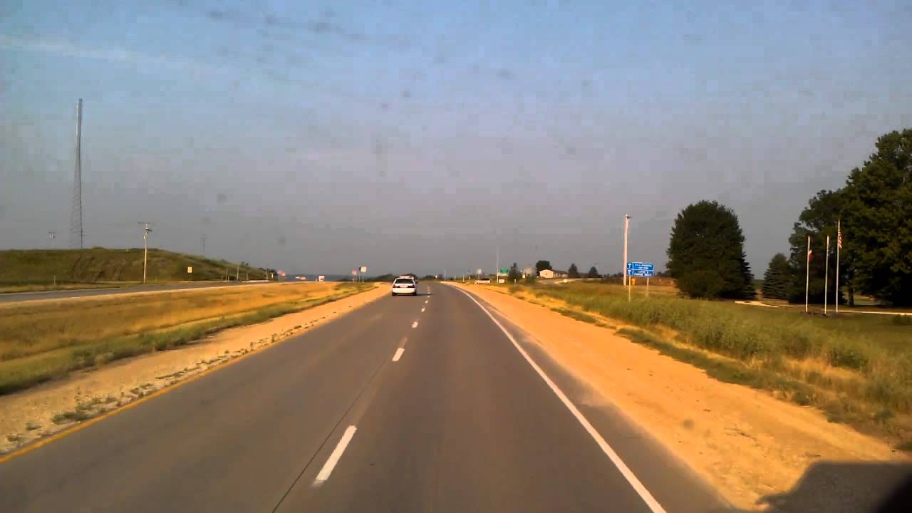 US Highway 151 South as we roll near Monticello, Iowa - YouTube