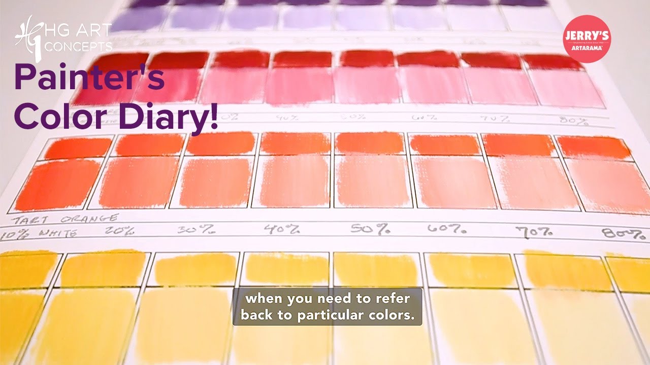 The Painter's Color Diary - A great idea! - YouTube
