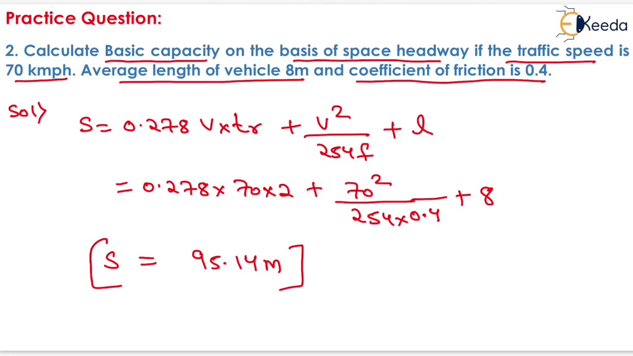 2nd numerical of basic capacity - Traffic Engineering - Transportation ...