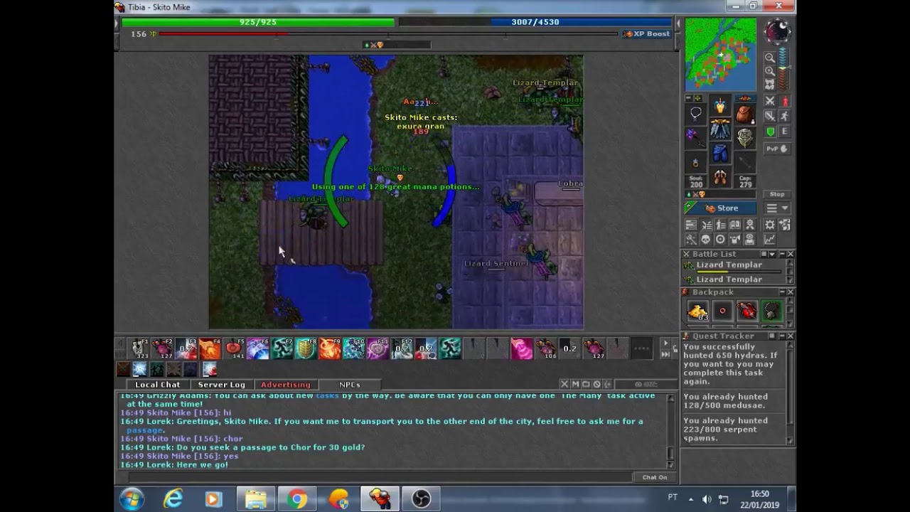 Boss Hydra Tibia (The Many) - YouTube