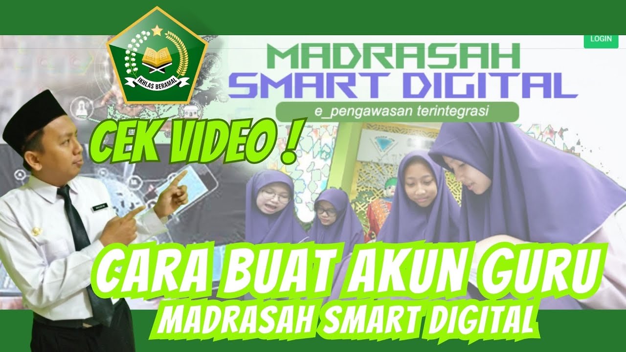Cara buat akun guru di Madrasah Smart Digital dengan mudah - YouTube