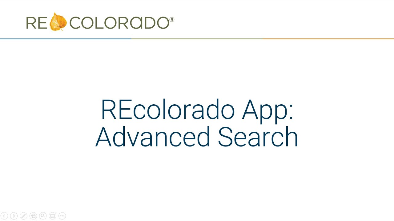 REcolorado App: Advanced Search - YouTube